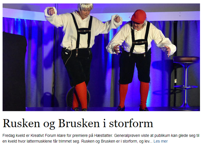 OK - Hæstlatter 2018 :: Kreativt Forum Surnadal